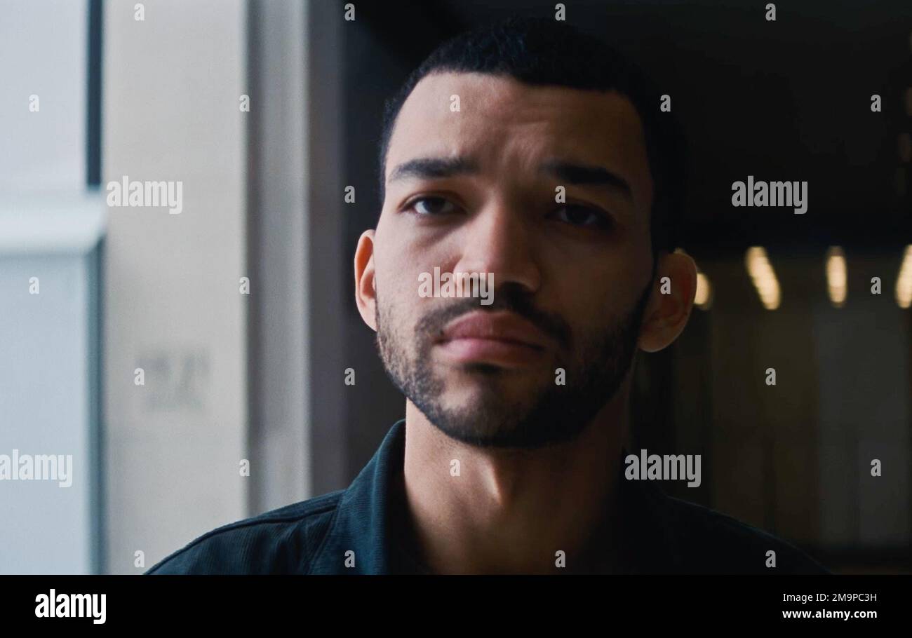 USA. Justice Smith in a scene from the (C)Apple TV+ new film : Sharper (2023). Plot: A con ...