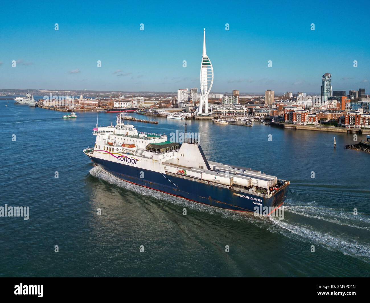 The cross-Channel ferry Commodore Clipper is operated by Condor Ferries between Portsmouth and ...