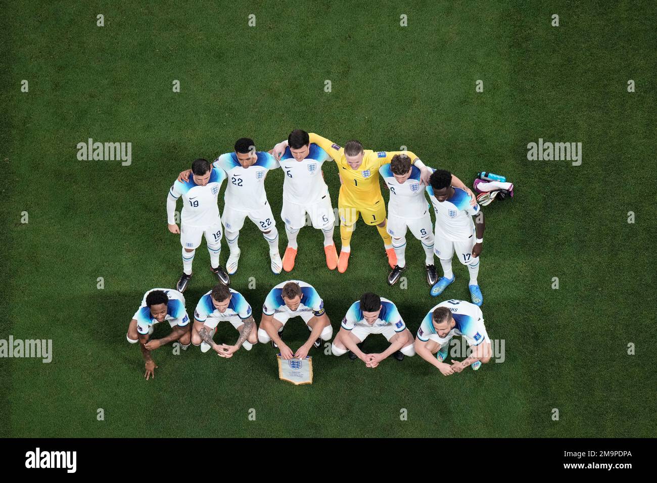 England's players pose for a team photo prior the start of the World ...