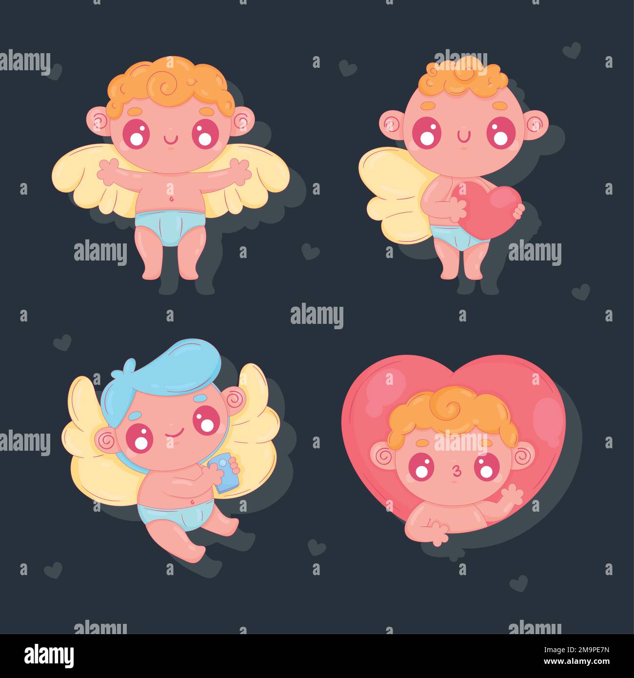The four angels Stock Vector Images - Alamy