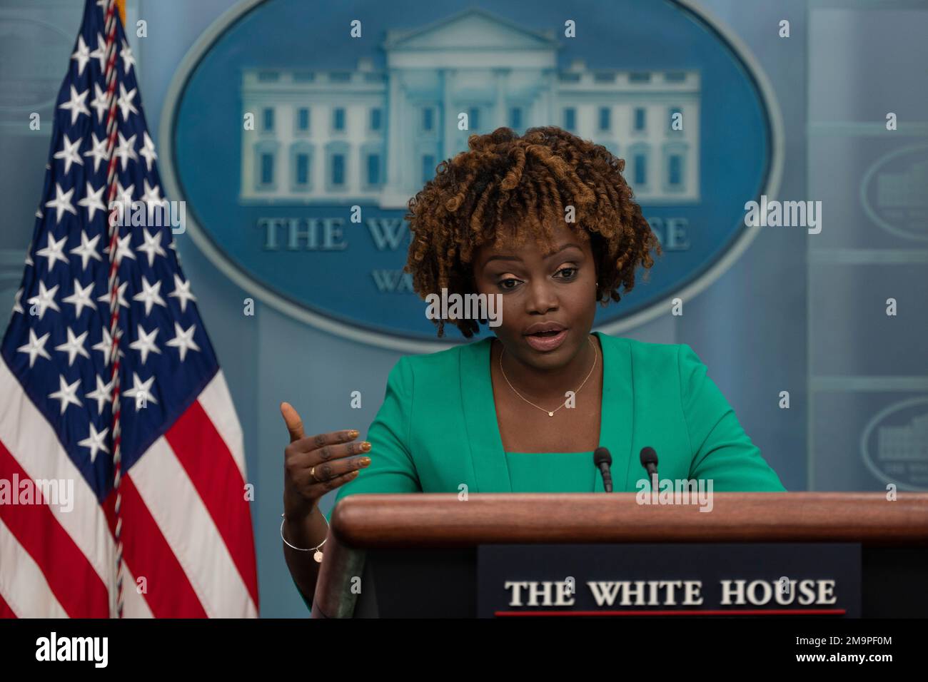 White House Press Secretary Karine Jean-Pierre conducts the daily press ...