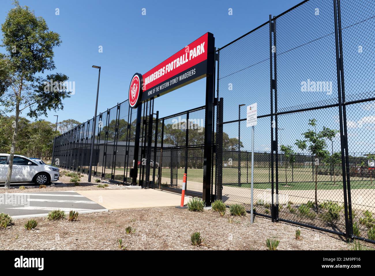 A general view of the entry into the Wanderers Football Park before the ...