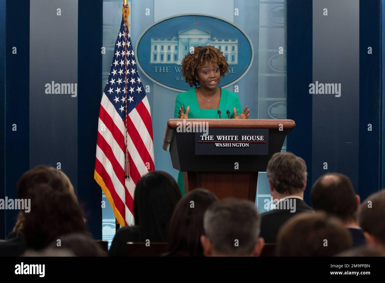 White House Press Secretary Karine Jean-Pierre conducts the daily press ...