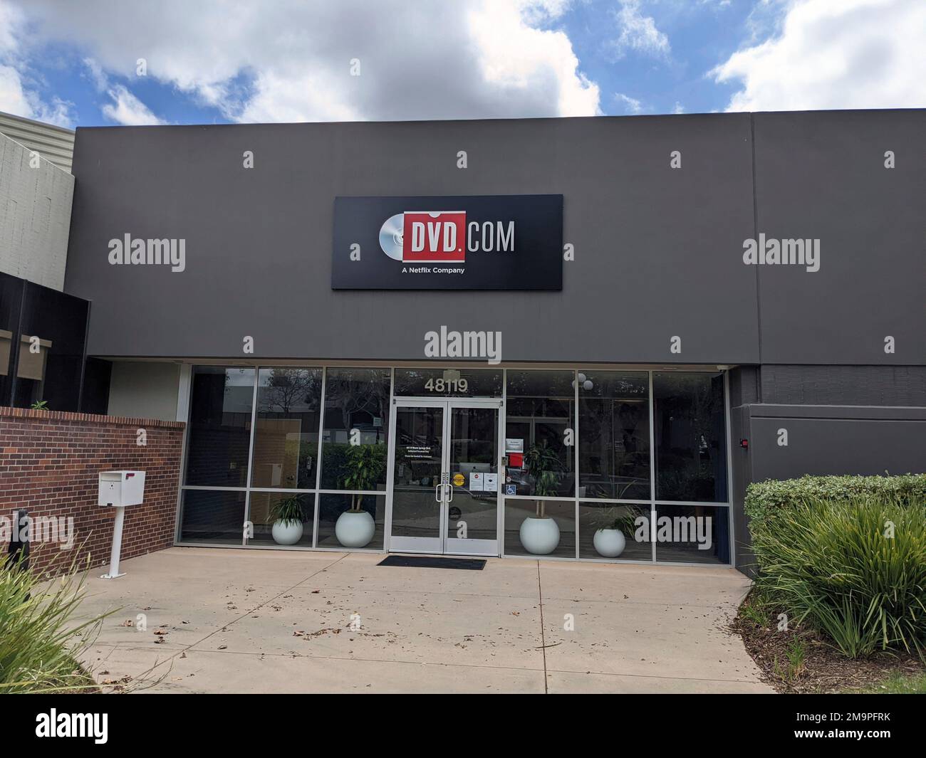 Netflix’s DVD-by-mail rental service, now called DVD.com, is seen in a ...