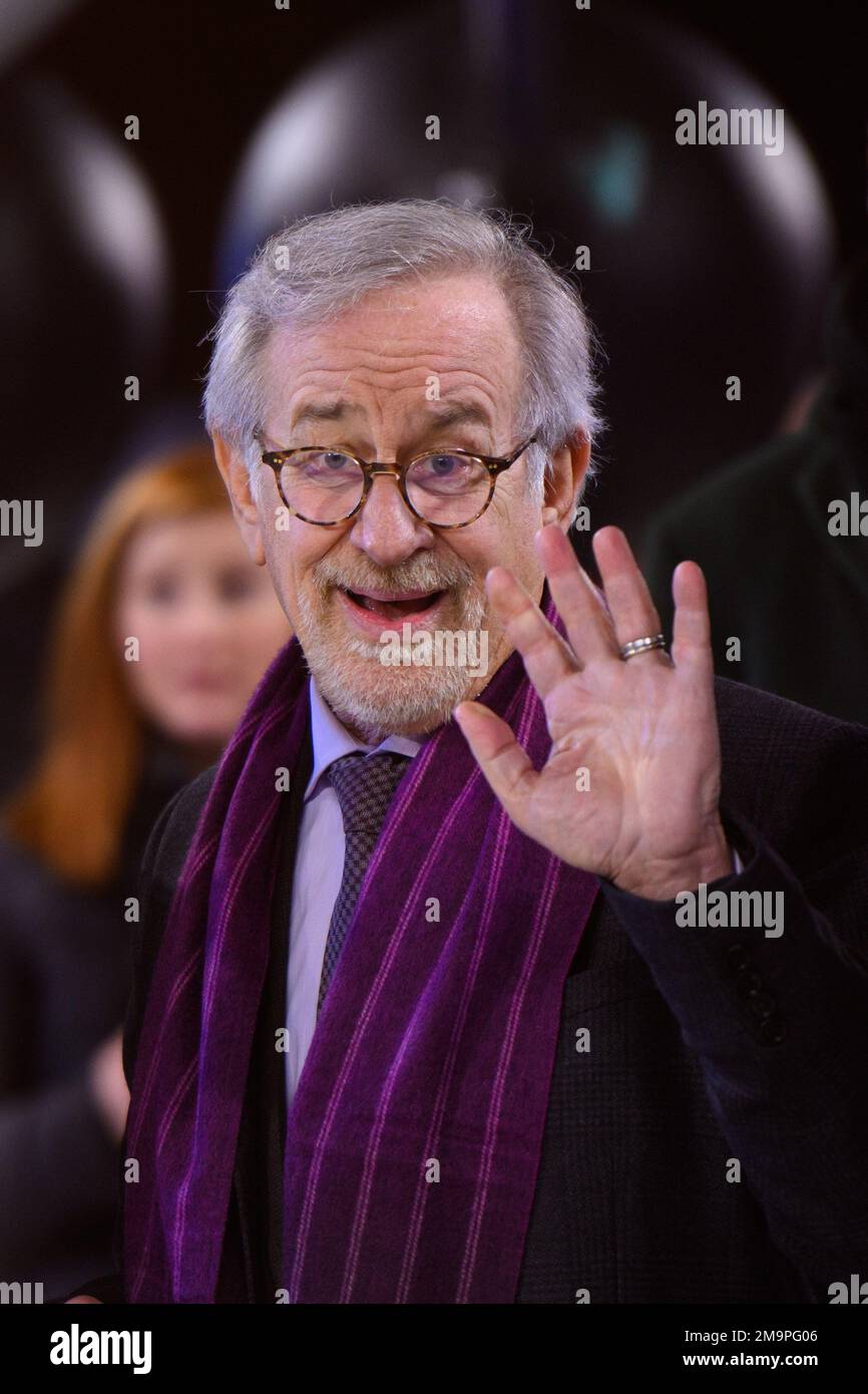 London, UK. 18 January 2023. Steven Spielberg attending The Fabelmans ...
