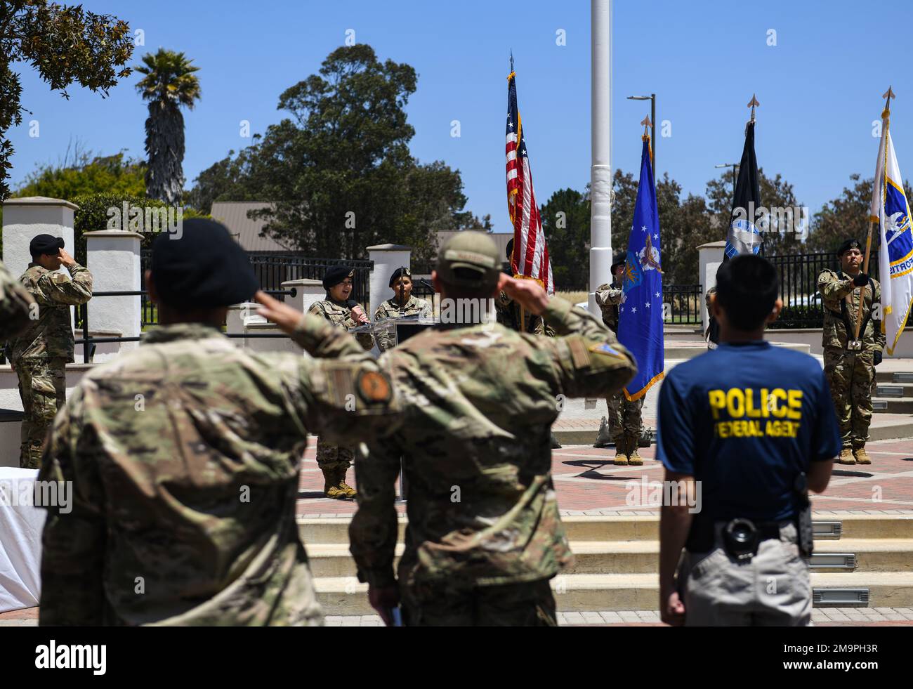During the police week closing ceremony, Airman and Guardians of Space ...