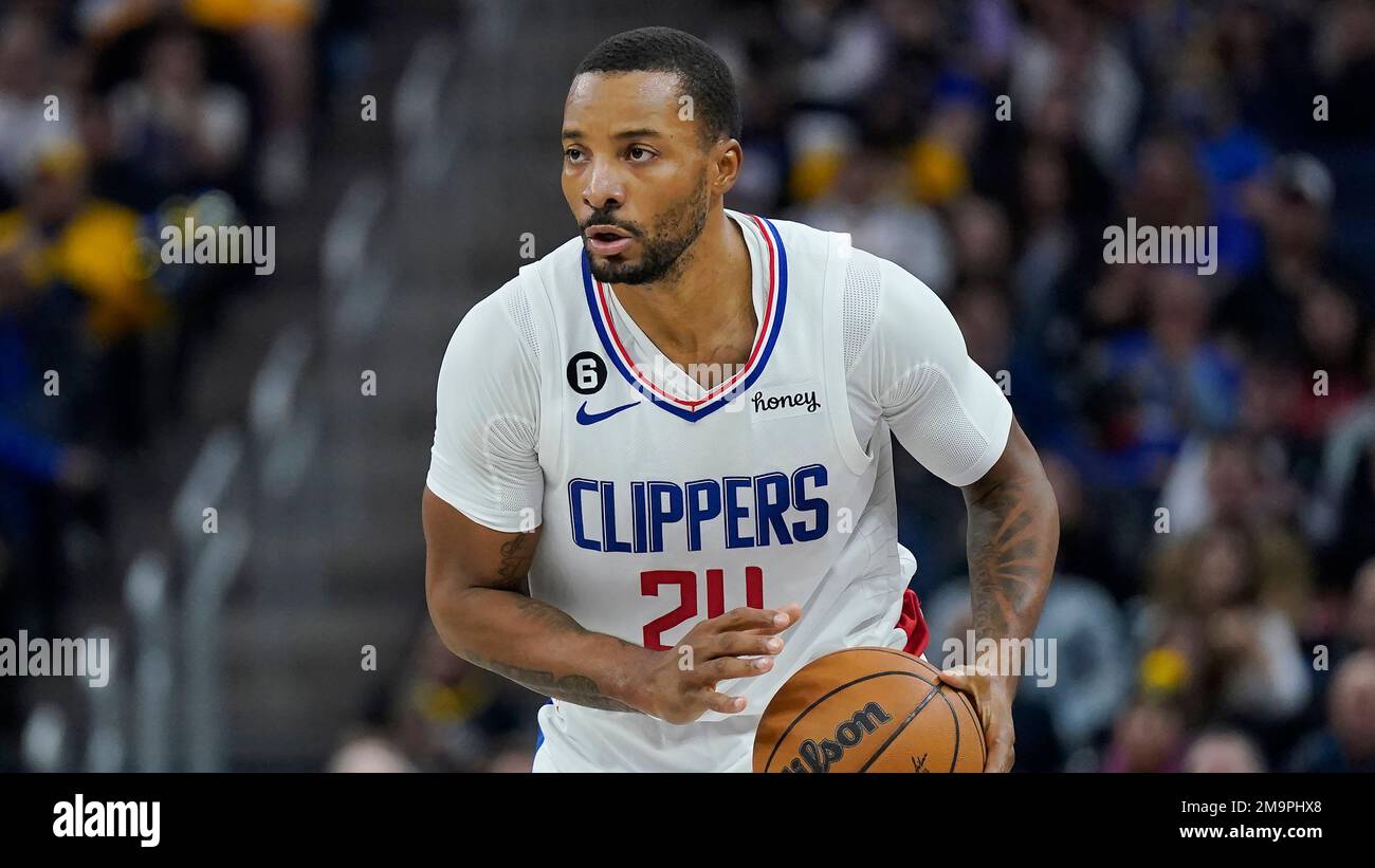 Los Angeles Clippers forward Norman Powell (24) against the Golden ...