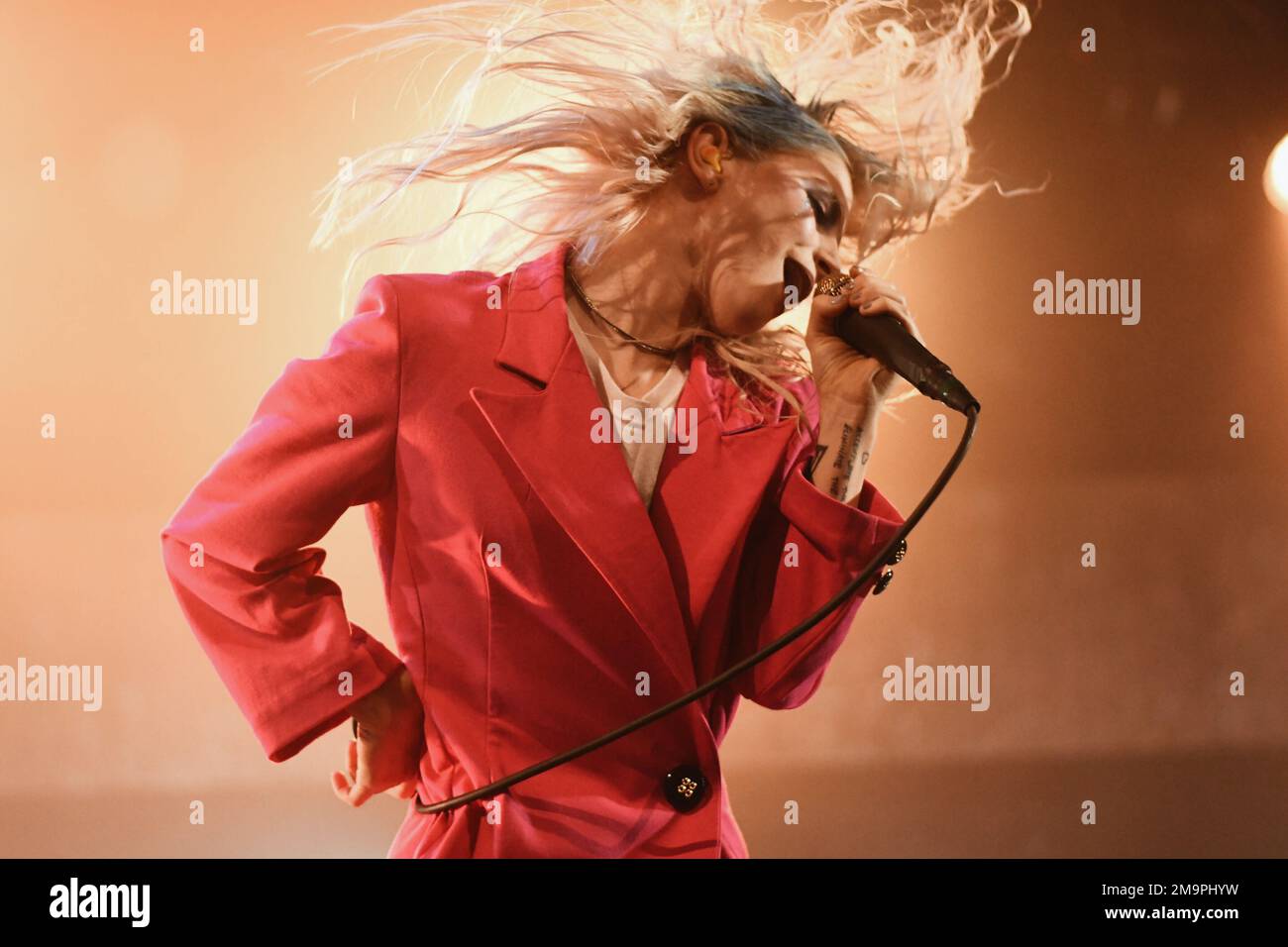 Paramore in concert from Barclays Center in Brooklyn Stock Photo - Alamy