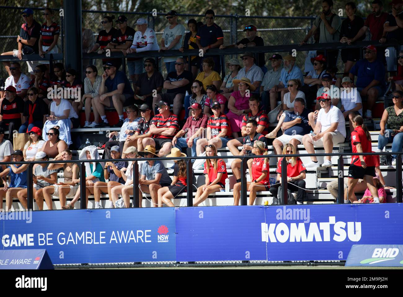 Western Sydney Wanderers supporters in the stands during the match ...