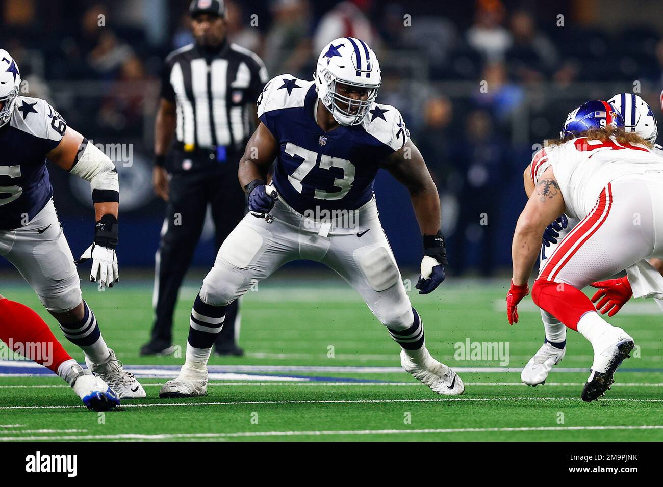 Dallas Cowboys offensive tackle Tyler Smith (73) is seen during an NFL ...