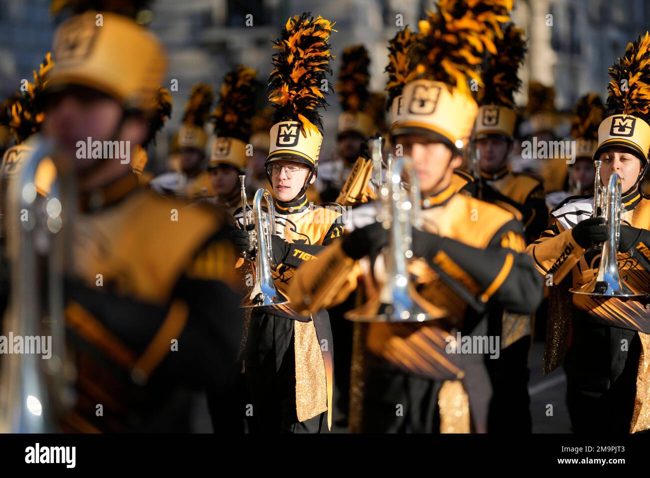 The University of Missouri band marches in the Macy's Thanksgiving Day ...
