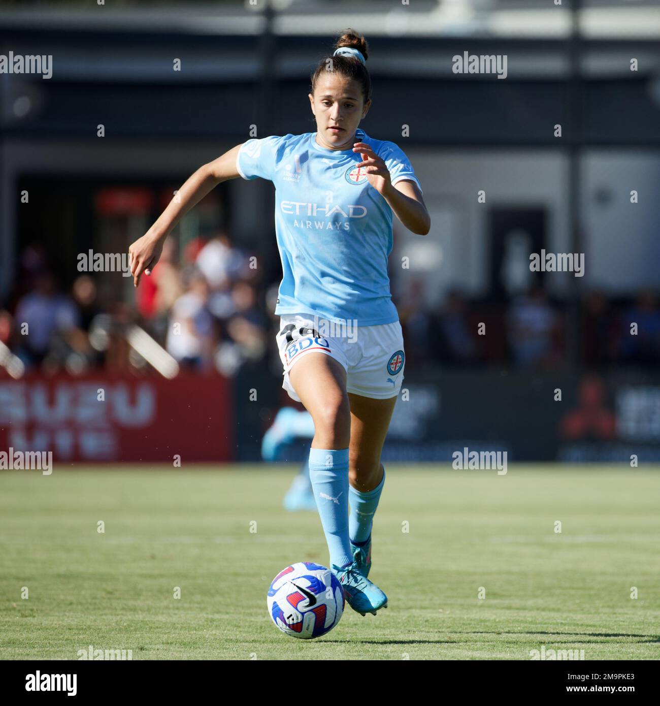 Daniela Galic of Melbourne City controls the ball during the match ...