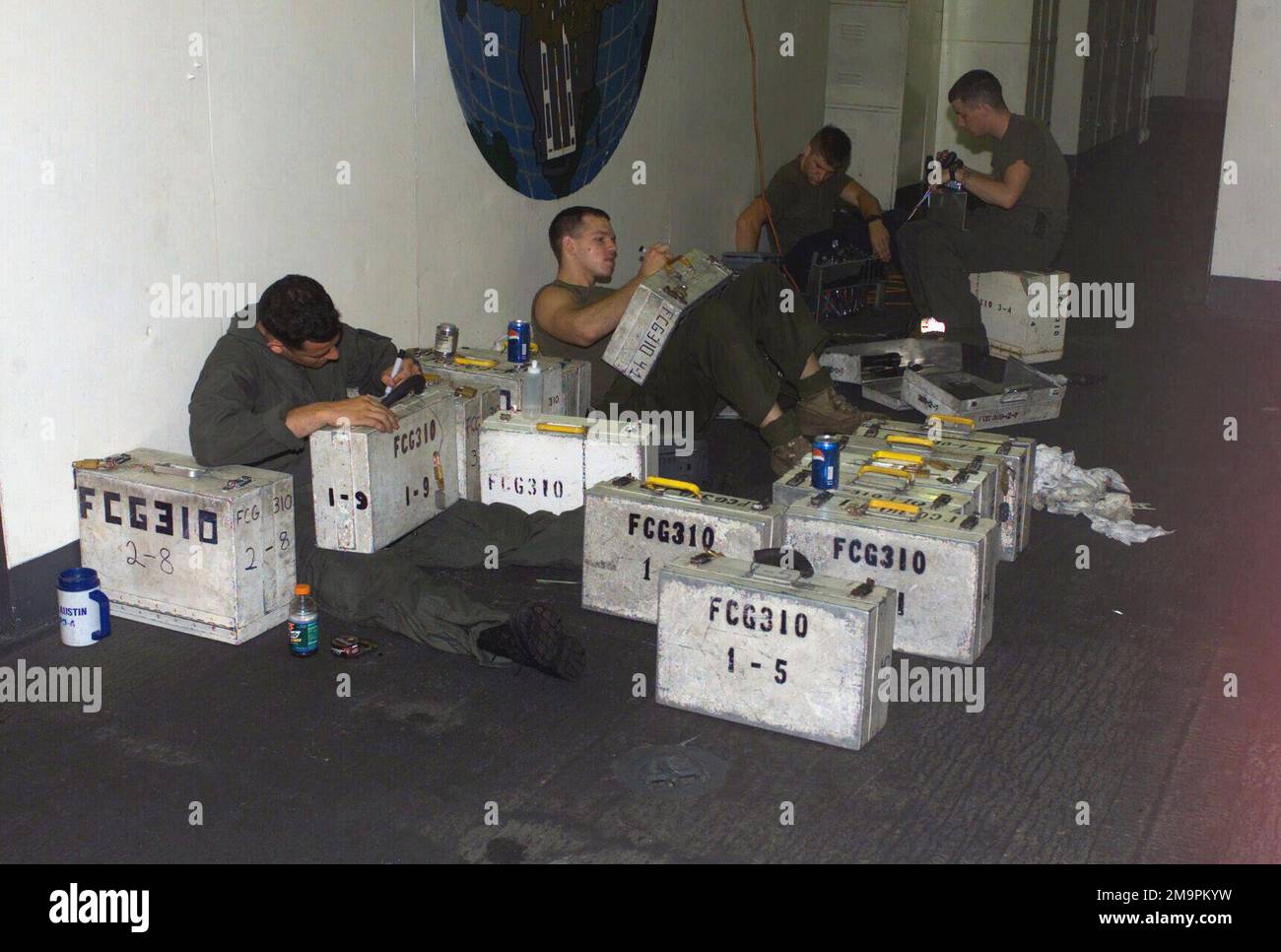 Onboard the US Navy (USN) Amphibious Assault Ship USS NASSAU (LAH-4 ...