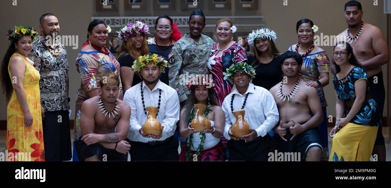 U.S. Army Central Soldiers pose for a photo with entertainers during ...