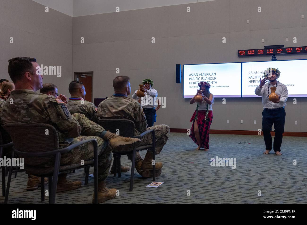 U.S. Army Central service members and civilians watch cultural dances ...