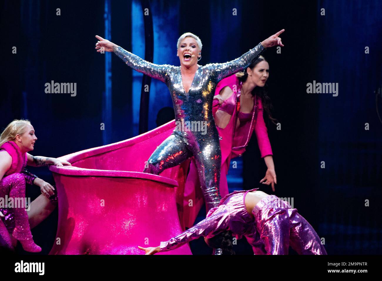 Pink in concert at the BB&T Center in Florida Stock Photo - Alamy