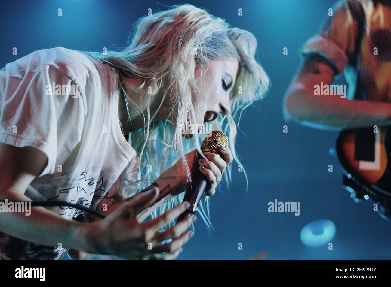 Paramore in concert from Barclays Center in Brooklyn Stock Photo - Alamy