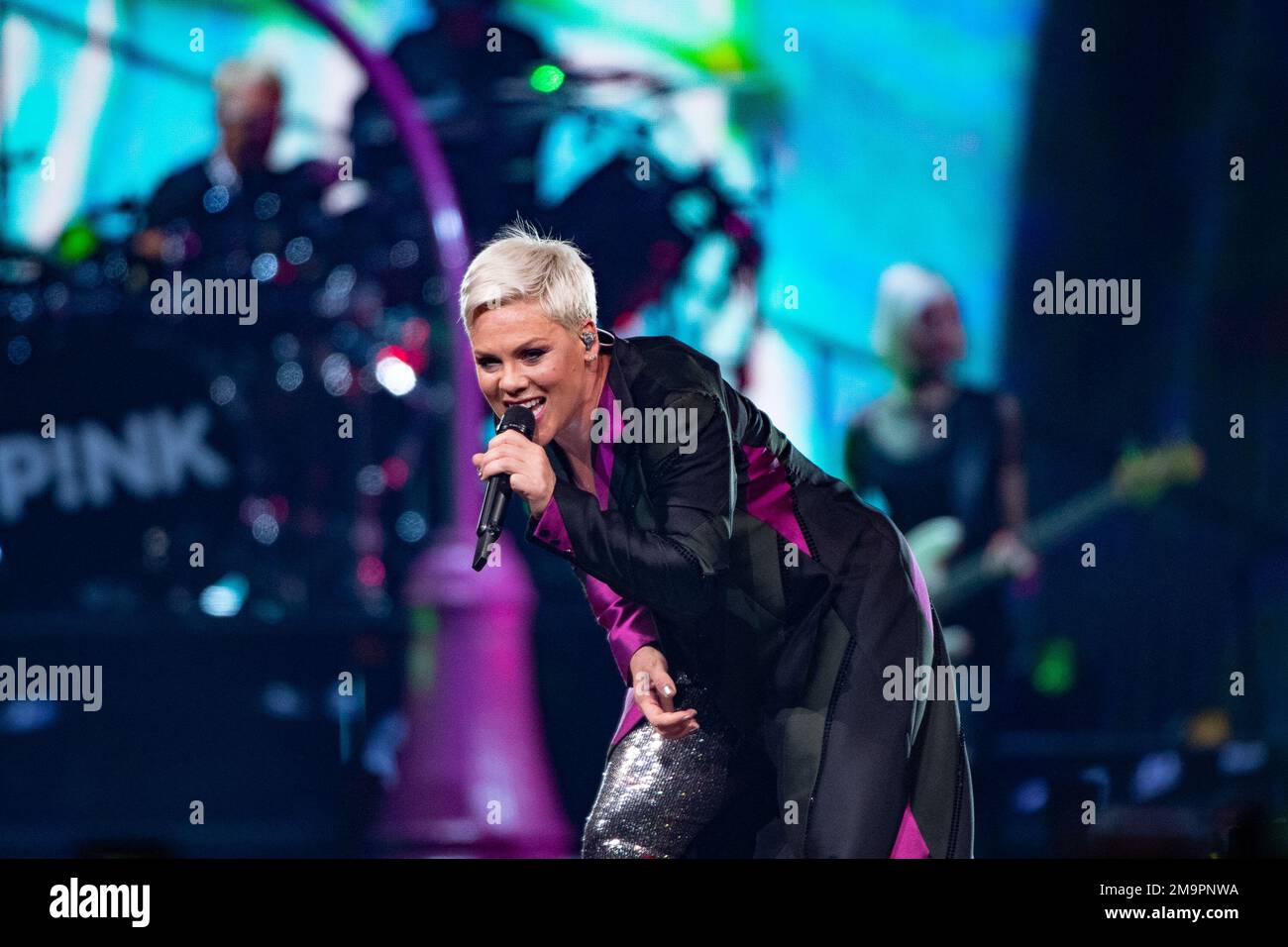 Pink in concert at the BB&T Center in Florida Stock Photo - Alamy