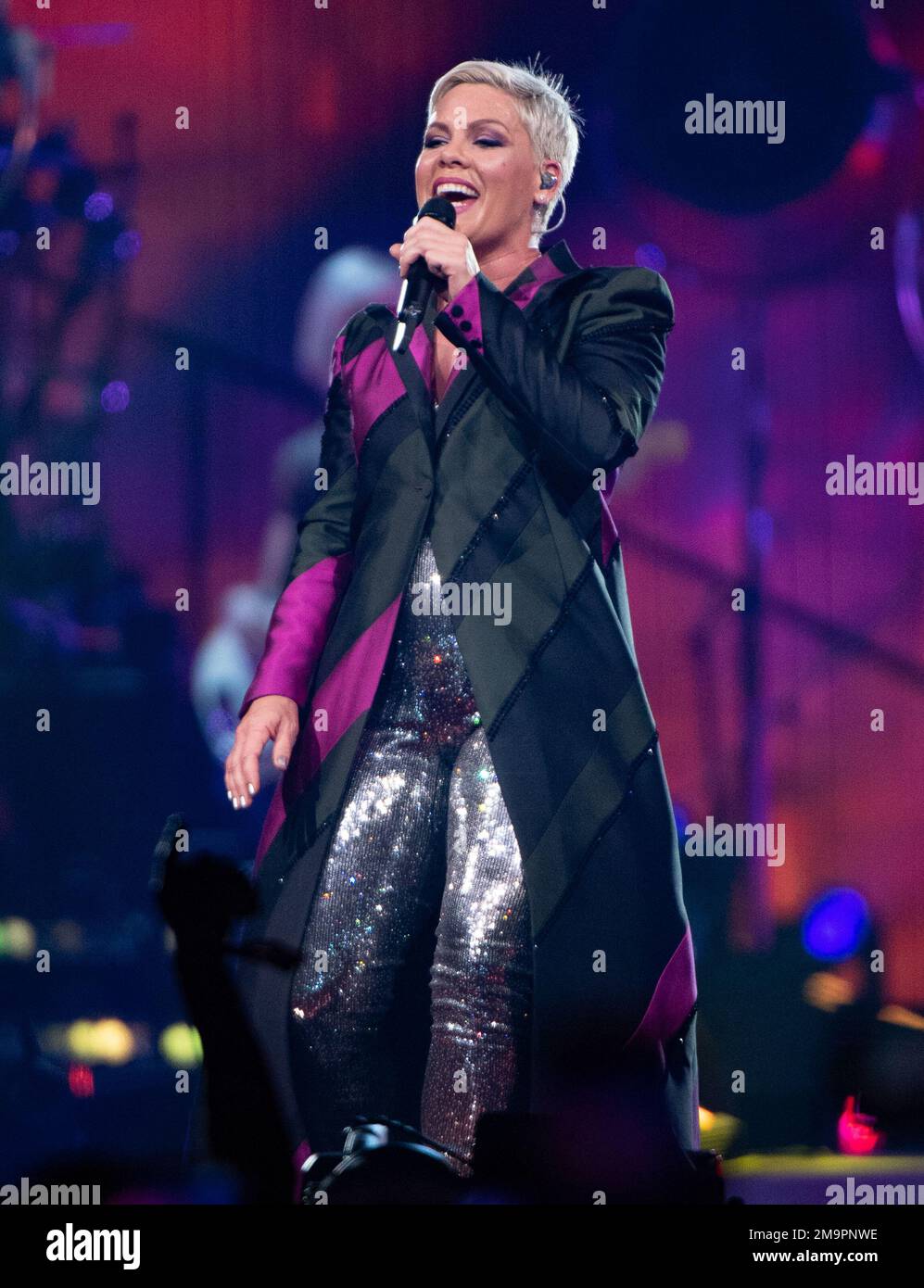 Pink in concert at the BB&T Center in Florida Stock Photo - Alamy