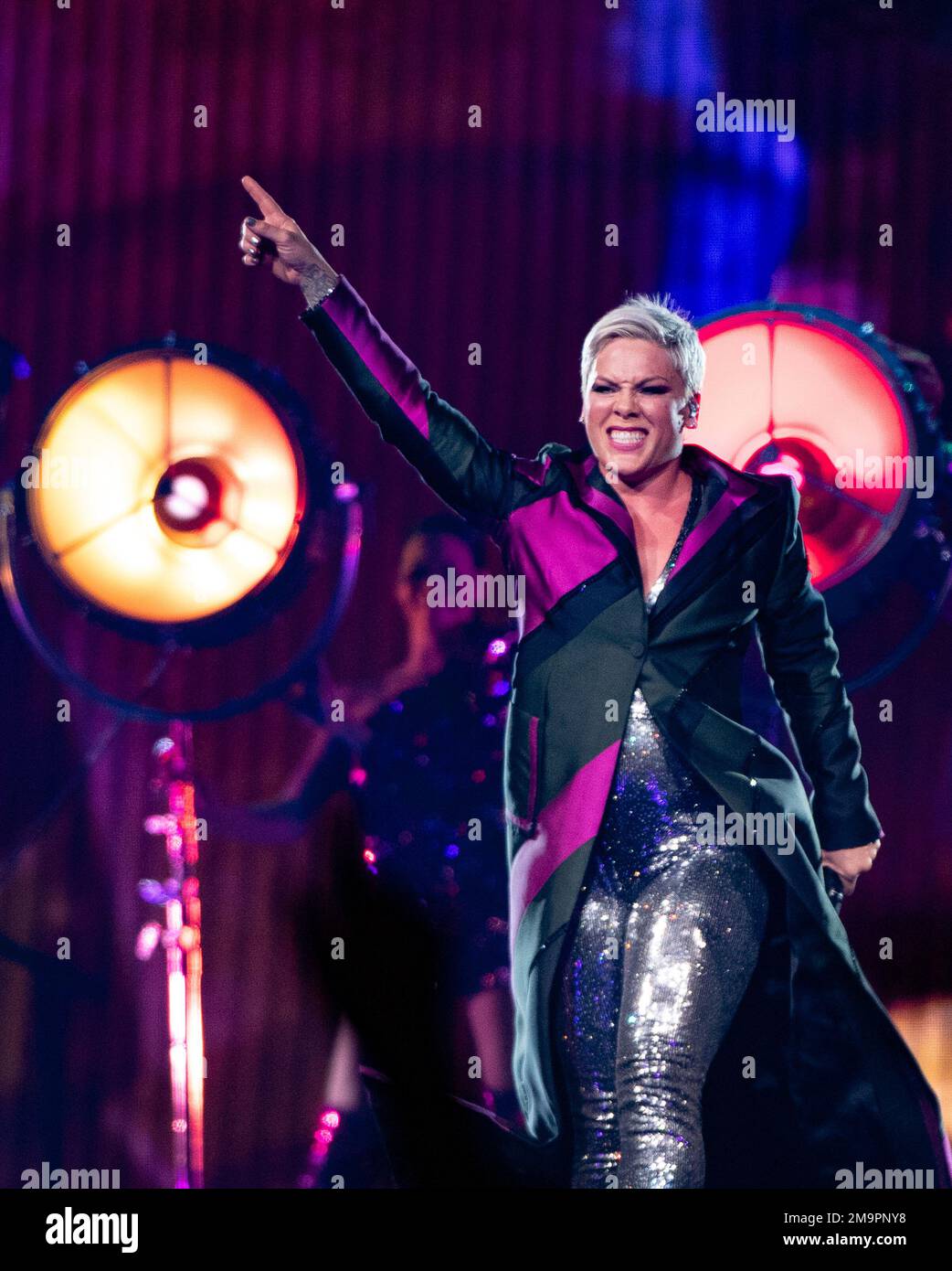 Pink in concert at the BB&T Center in Florida Stock Photo - Alamy