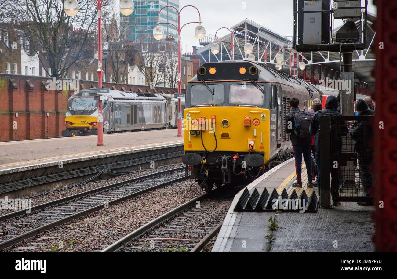 Class 50, 50008 Hanson and Hall at Marylebone Station London Stock ...