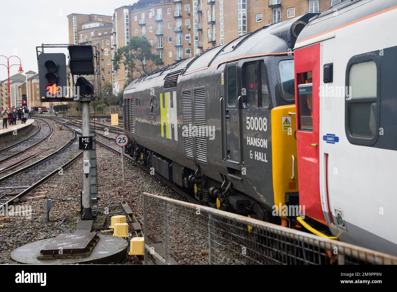 Class 50, 50008 Hanson and Hall at Marylebone Station London Stock ...