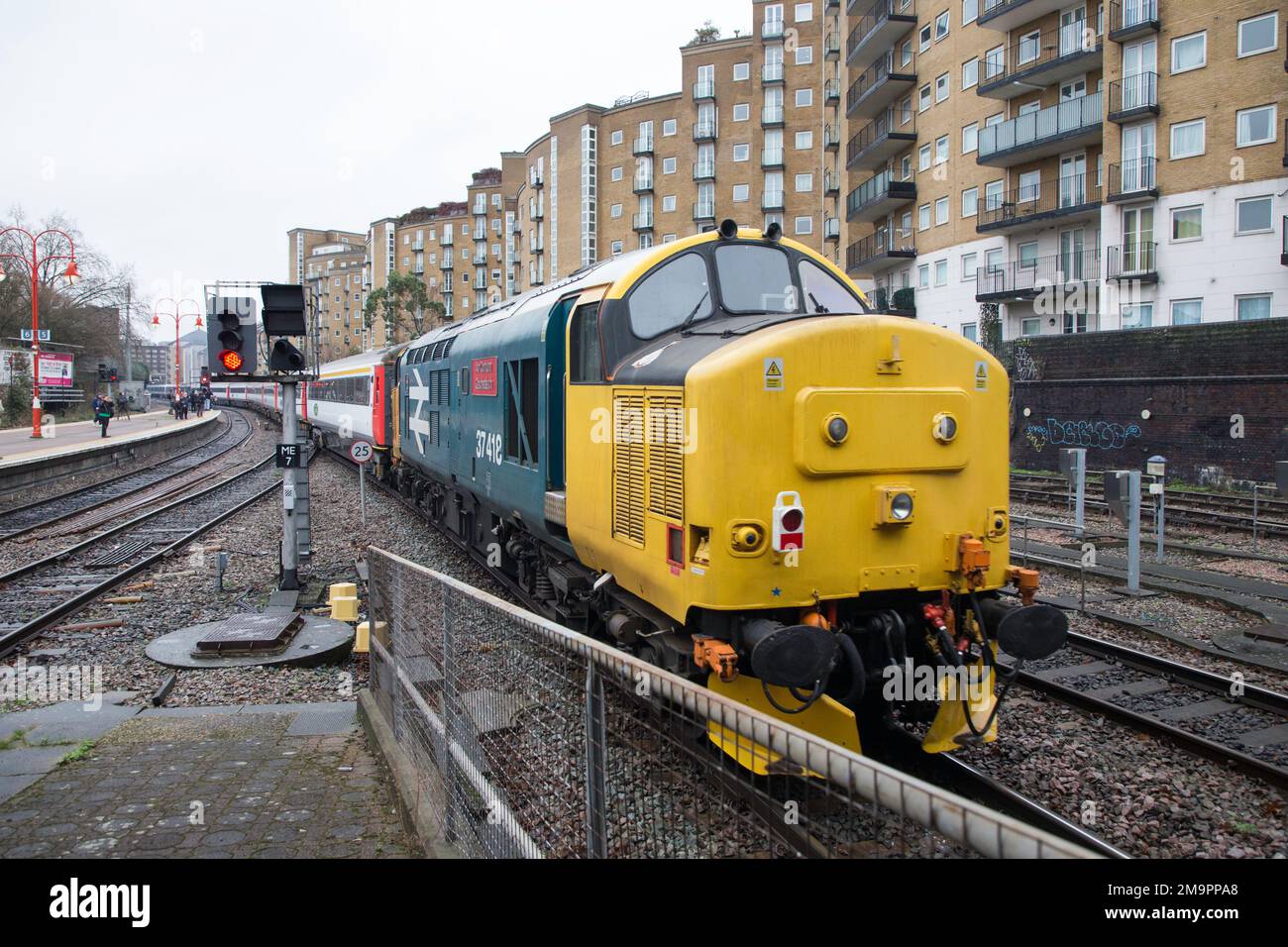 Class 37 37418 at Marylebone Station London Branch Line Society Stock ...