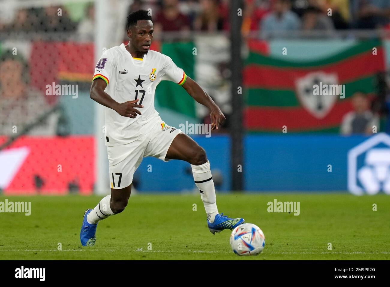 Ghana's Abdul Rahman Baba controls a ball during the World Cup group H ...