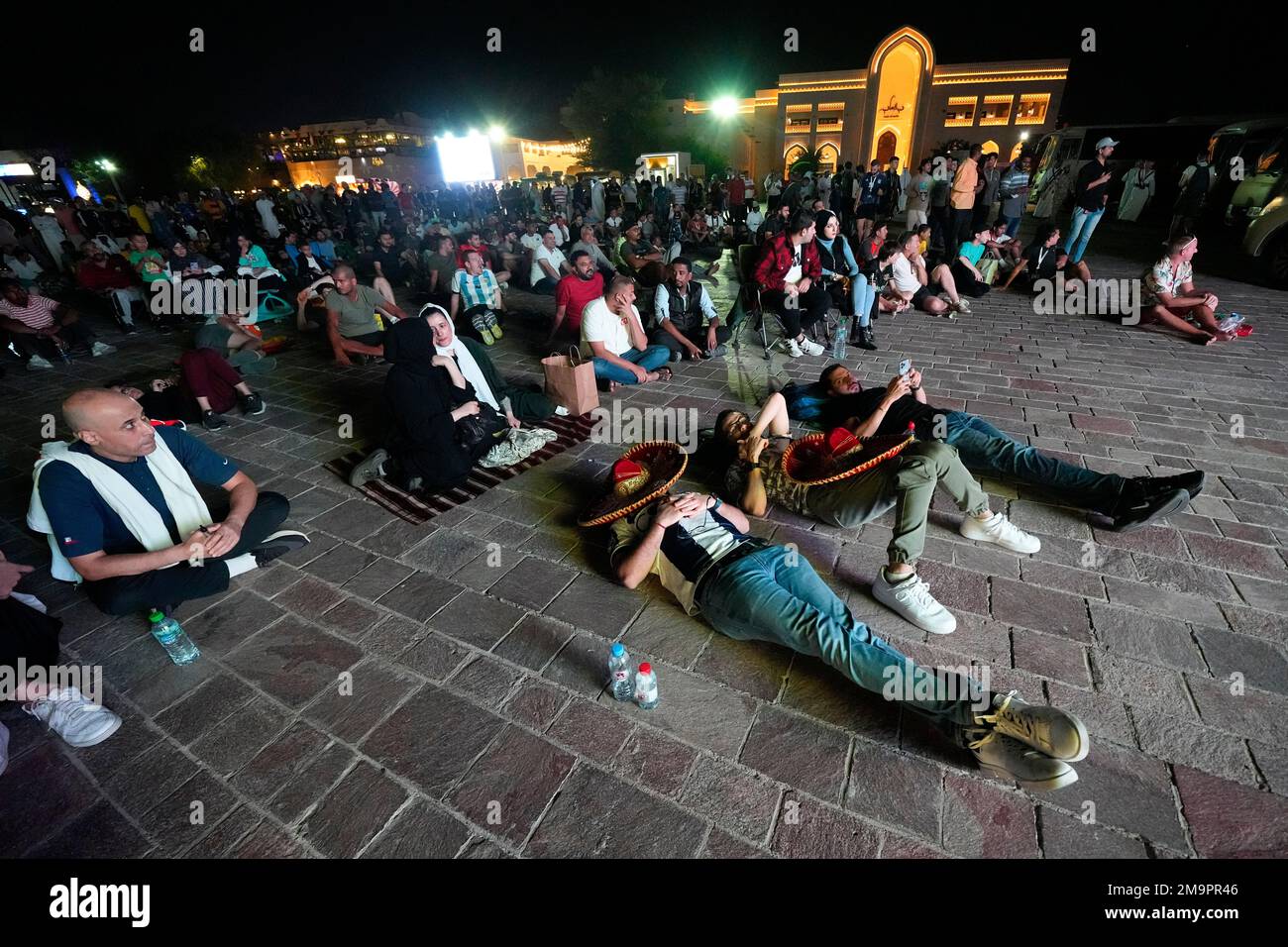 People watch a World Cup group H soccer match between Uruguay and South ...