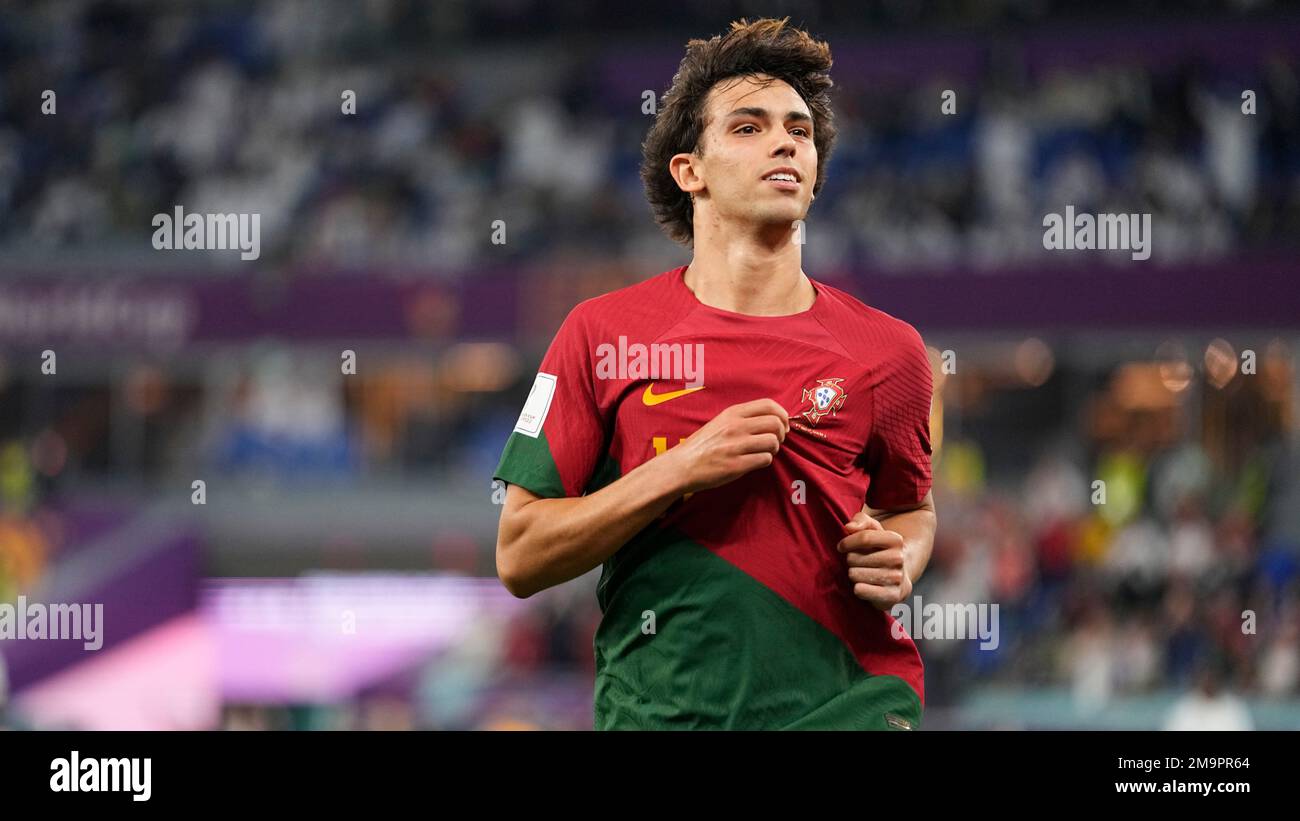 Portugal's Joao Felix celebrates after scoring a goal during the World ...