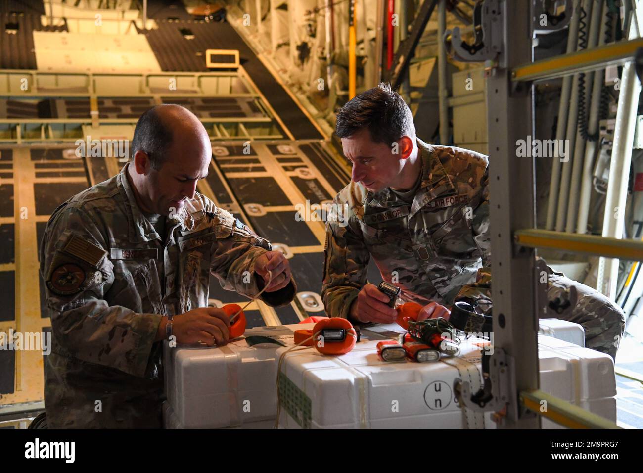 New York Air National Guard Technical Sgt. Steven Benza, a loadmaster ...