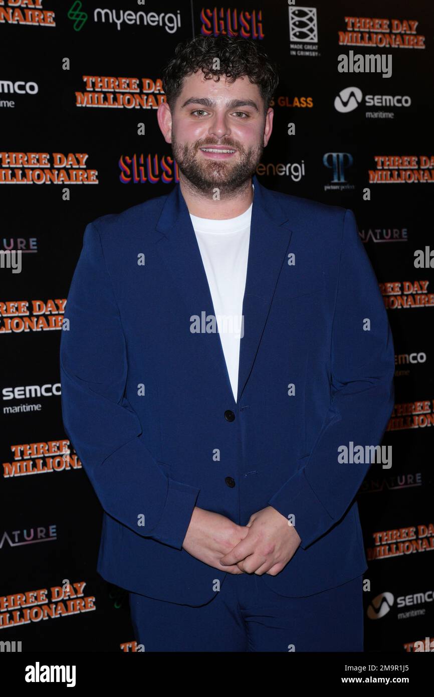 Sam Glen poses for photographers upon arrival at the premiere of the ...