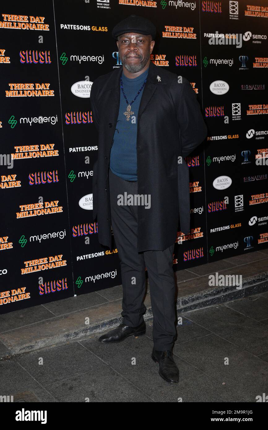 Robbie Gee poses for photographers upon arrival at the premiere of the ...