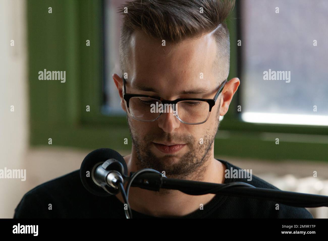 Paper Route films a session in Brooklyn Stock Photo - Alamy