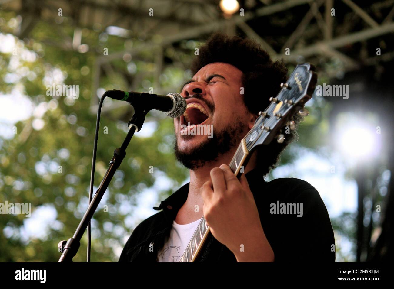 Liam Bailey in concert at Central Park Summerstage in New York Stock ...