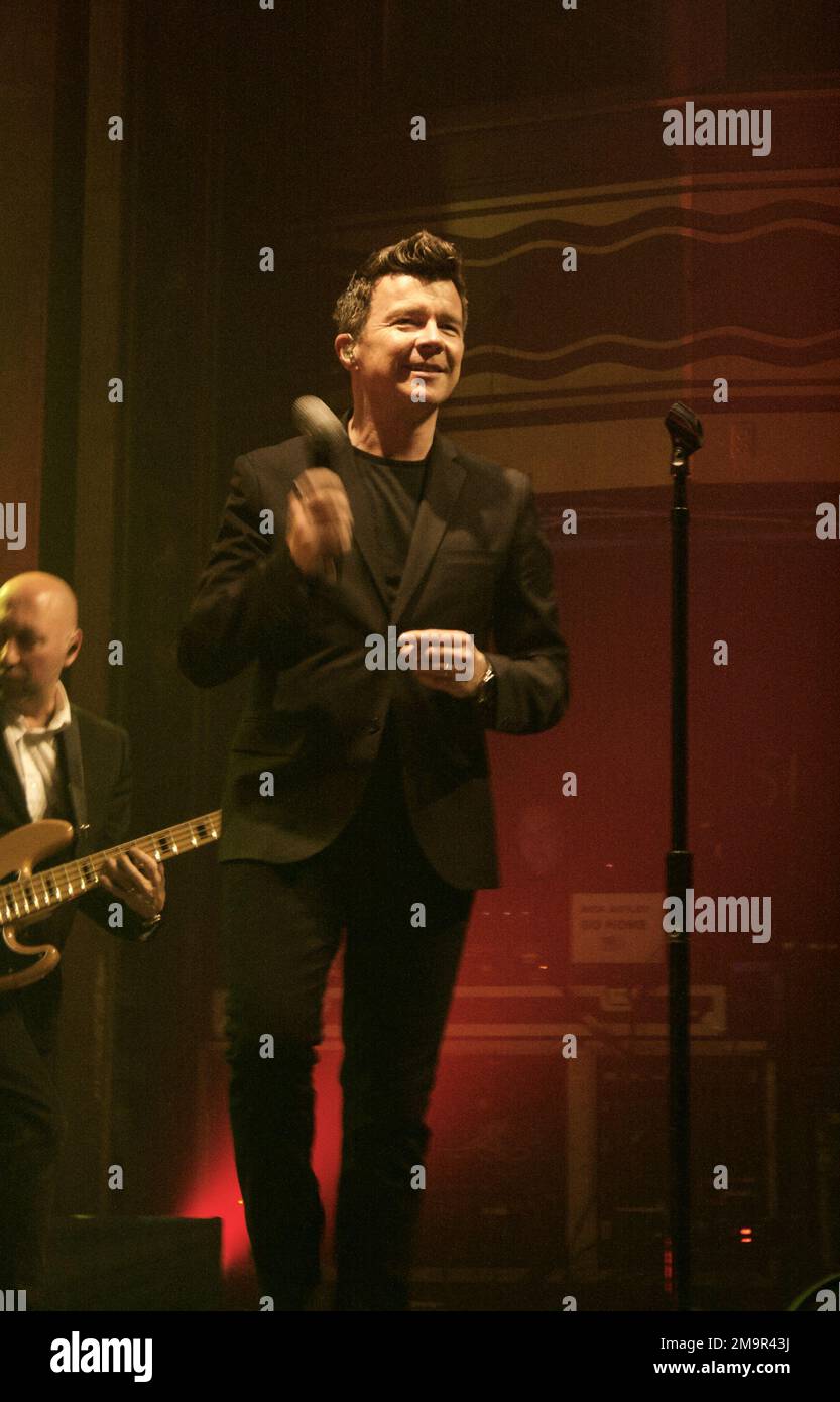 Rick Astley in concert at Webster Hall in New York Stock Photo - Alamy