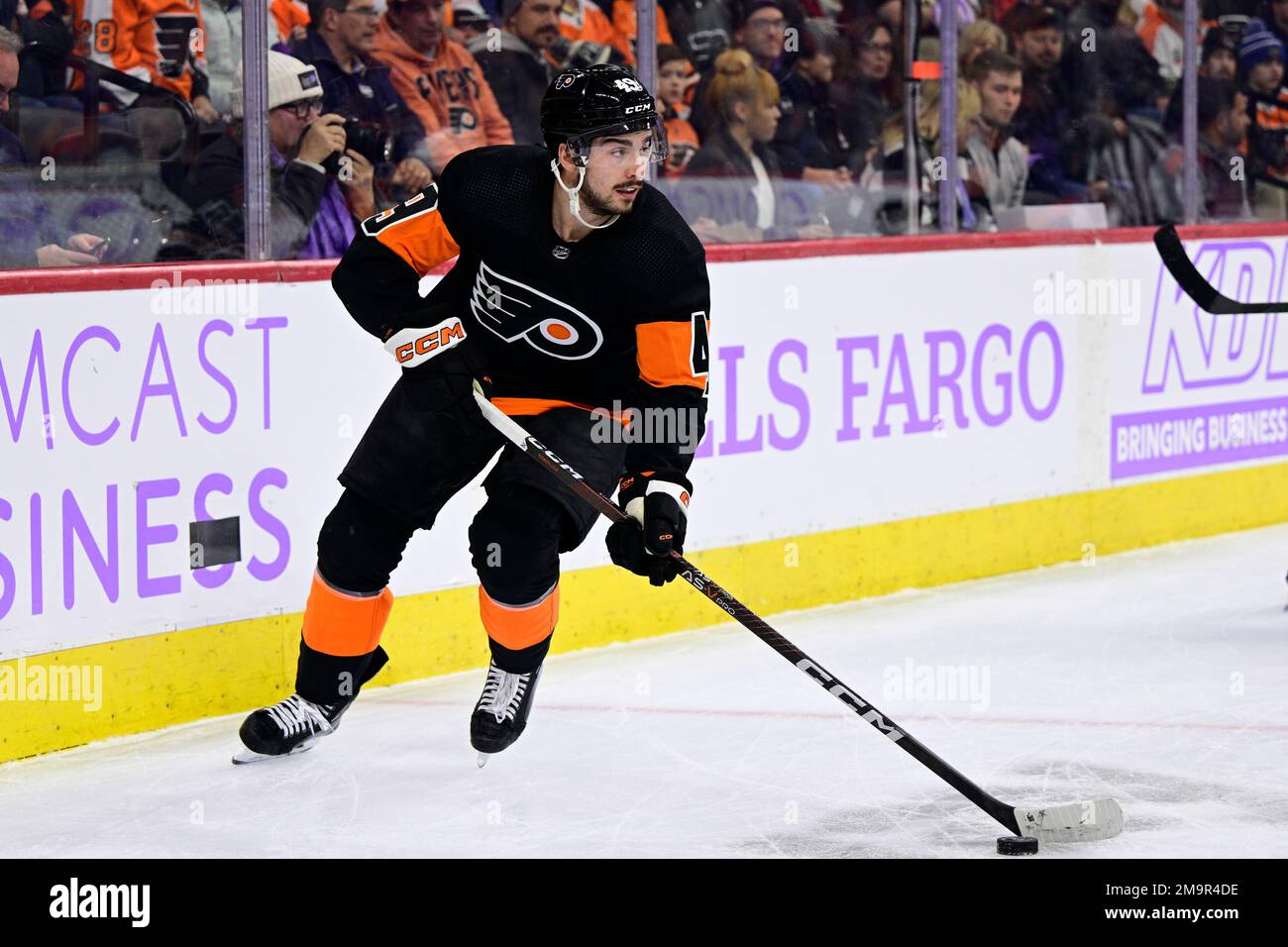 Philadelphia Flyers' Noah Cates in action during an NHL hockey game ...
