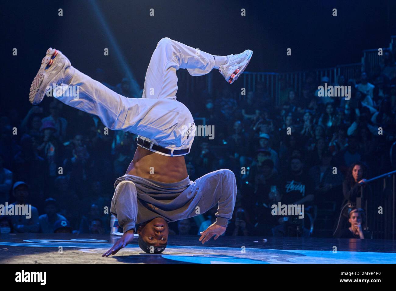 Lee from Netherlands competes in the B-boy Red Bull BC One World Final ...