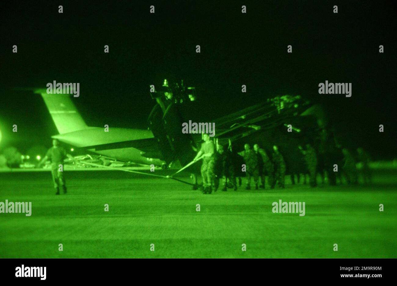 US Air Force (USAF) Loadmaster's from the 301st Airlift Squadron (AS ...