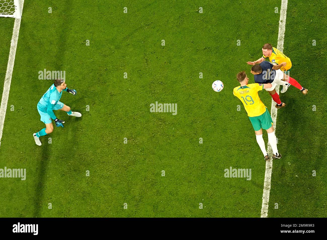 France's Kylian Mbappe scores his side's third goal during the World ...