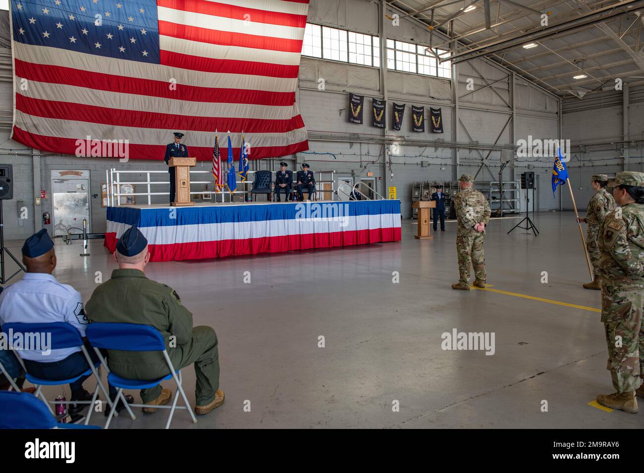 Members of Air Force Special Operations Command attend a change of ...