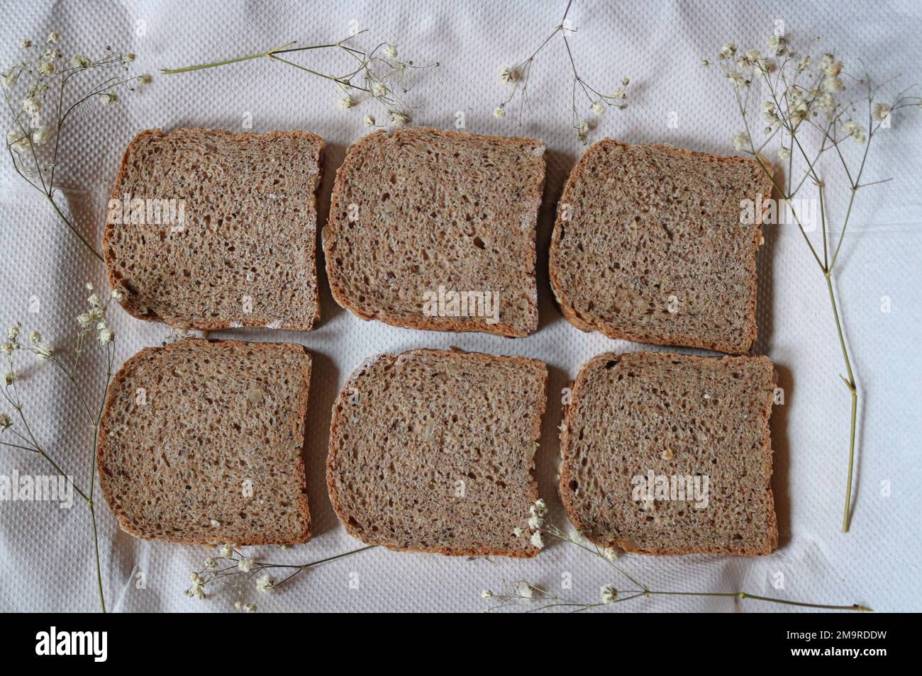 Pieces of bread Stock Photo - Alamy