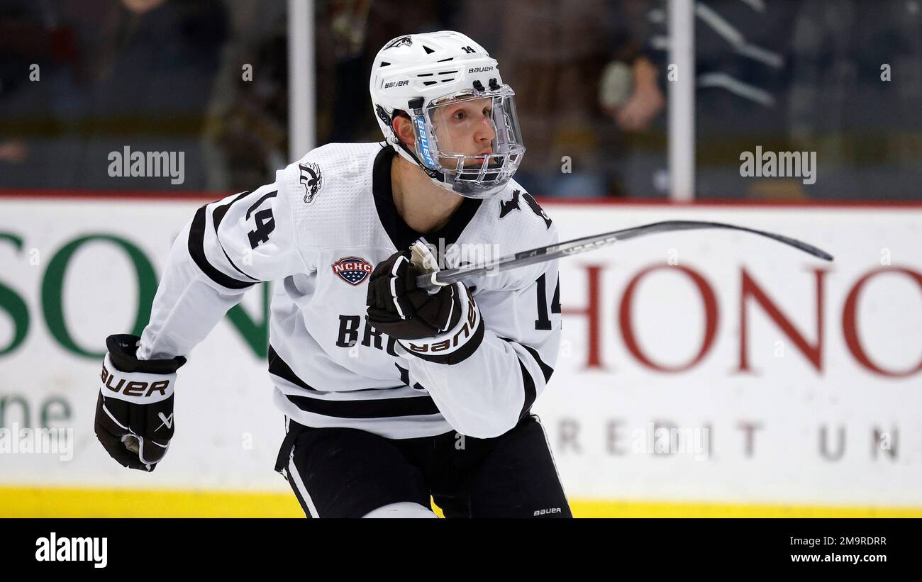 Western Michigan's Jason Polin plays during an NCAA hockey game on ...