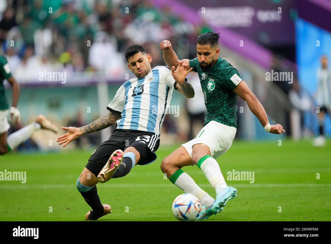 Saudi Arabia's Saleh Al-Shehri scores his side's opening goal during ...
