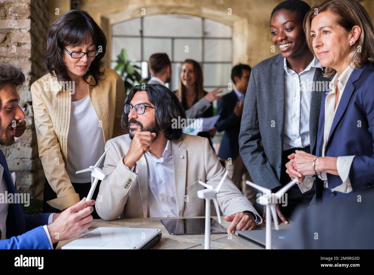 Group of experts from different countries gathered talking about ...