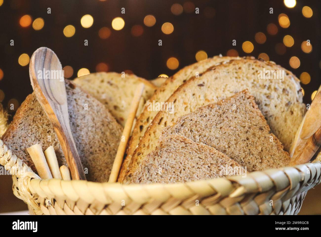 Pieces of bread Stock Photo - Alamy