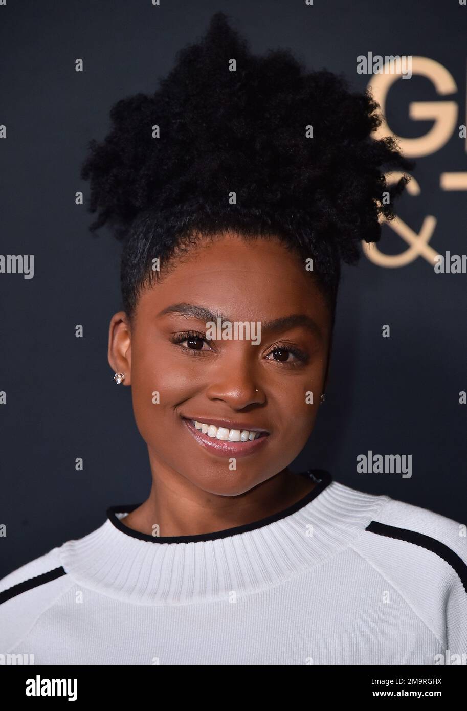 Jeante Godlock arrives at the Los Angeles premiere of "George & Tammy ...