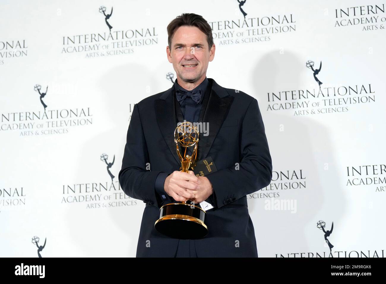 Dougray Scott appears in the press room after accepting the award for ...