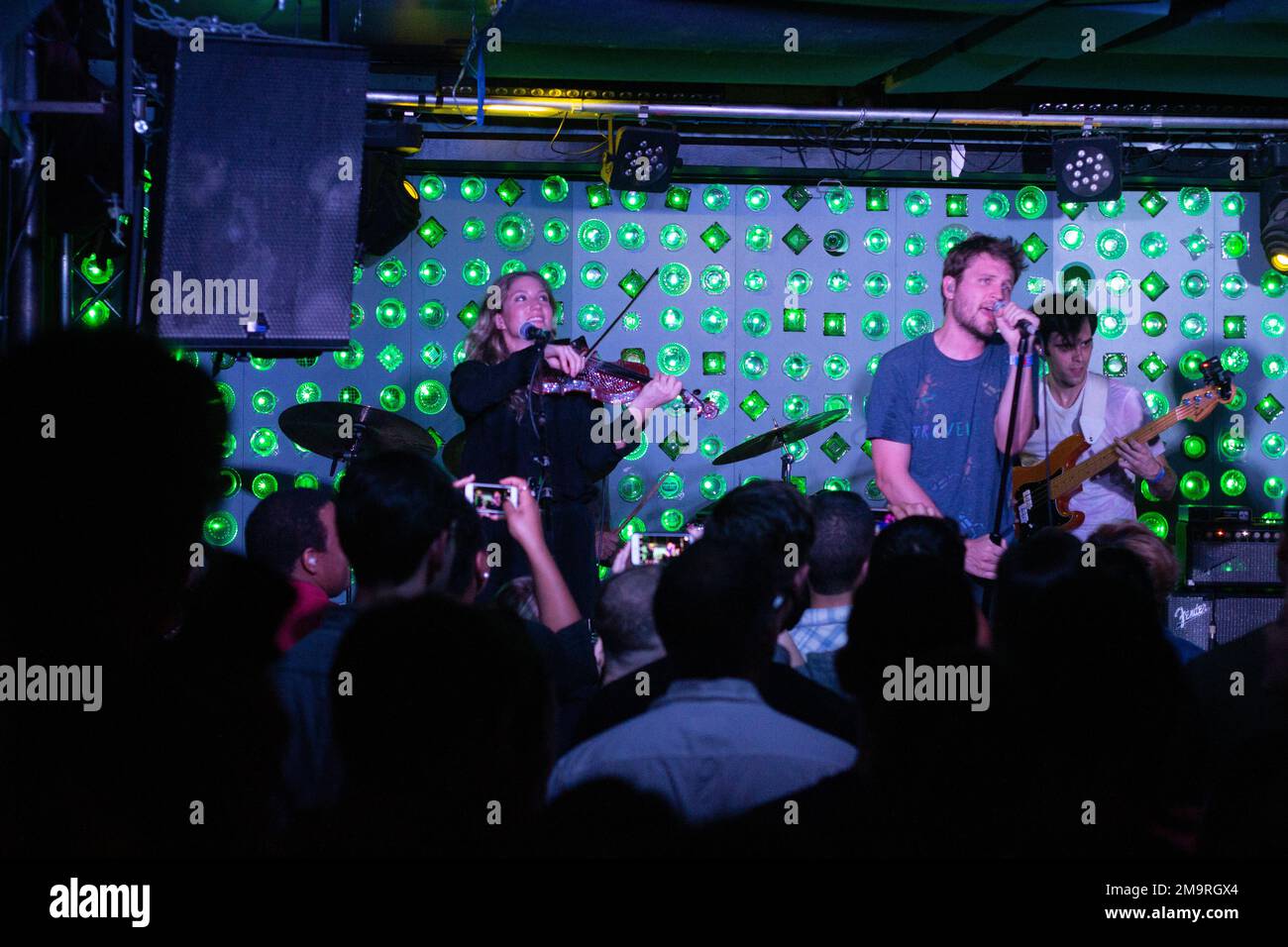 Ra Ra Riot in concert at Baby's All Right in Brooklyn Stock Photo - Alamy