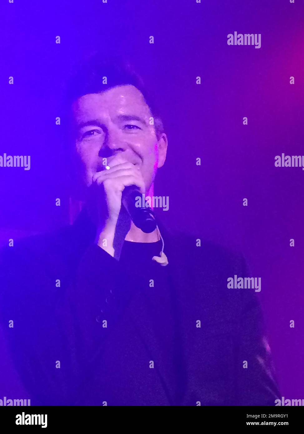 Rick Astley in concert at The Box in New York Stock Photo - Alamy